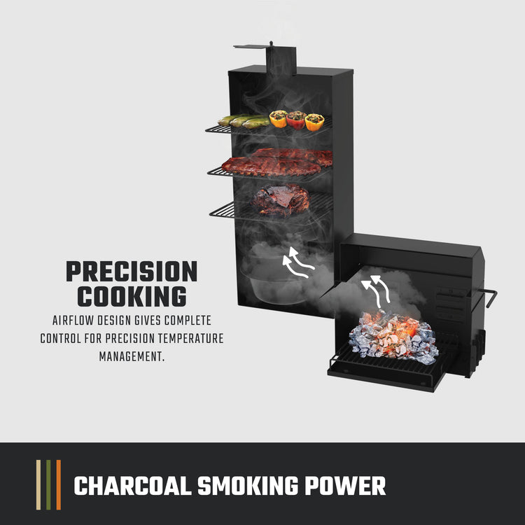 Bandera® Vertical Offset Smoker & Grill